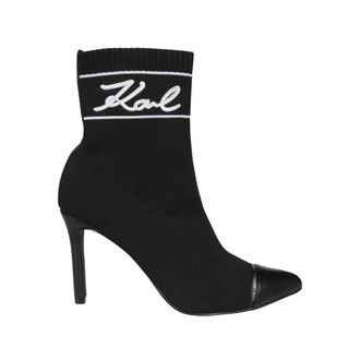 Karl Lagerfeld Femme, Chaussures, Noir, Taille: 40 EU Bottines chaussettes