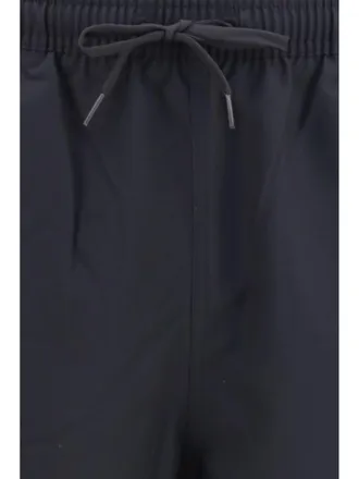 Fred Perry Mens Swim Shorts Black Recycled Polyester Beachwear Sea Clothing