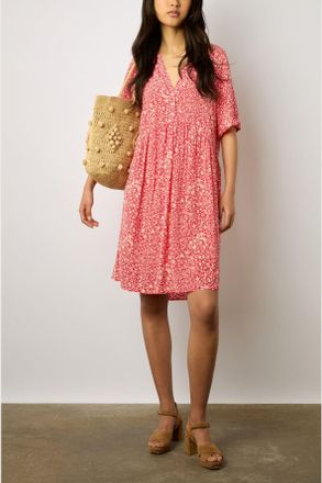 Gerard Darel Robe courte &agrave; fleurs - ENNALITA - Corail