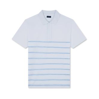 Paul & Shark Homme, Tops, Blanc, Taille: L Polo en coton frais avec détails en lin