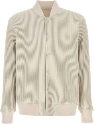 Issey Miyake Homme, Vestes, Blanc, Taille: L Bomber Vestes