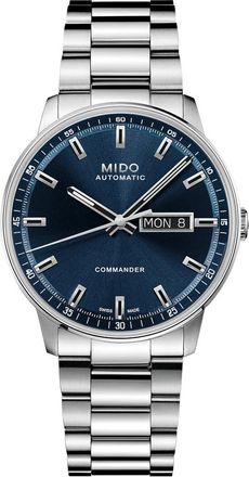 Mido Commander Datoday Blau 40mm Herrenuhr M021.430.11.041.00