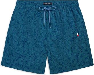Tommy Hilfiger Schnelltrocknende Badeshorts mit floralem Print in