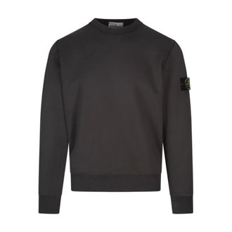 Stone Island Homme, Sweatshirts et sweats &agrave; capuche, Gris, Taille: XL SweaT-shirt en Coton Gris