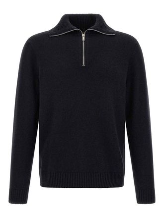 Zanone Pull Col Roul&eacute; - Bleu