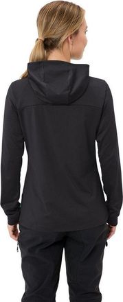 Vaude Kapuzensweatshirt WOMENS QIMSA HOODY f&uuml;r Outdoor-Aktivit&auml;ten, aus elastischem Material, vorgeformte &Auml;rmel