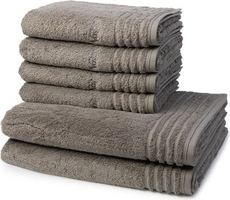 Vossen 6 teiliges Frottier-Set - Vienna Style Supersoft (4 X Handtuch 2 X Duschtuch im Set) - 620 g/m2 - Baumwolle - Frottee - saugstark - weich und flauschi