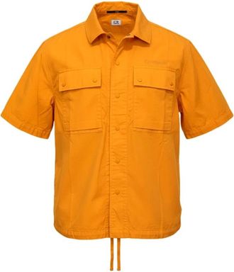 C.P. Company C.p. Company, Homme, Chemises, Orange, Taille: M Sobre camisa manga corta