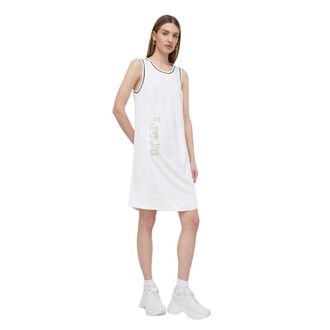 Liu Jo Robe avec finition logo - Femme - Robes - Beige - Taille: 36 FR