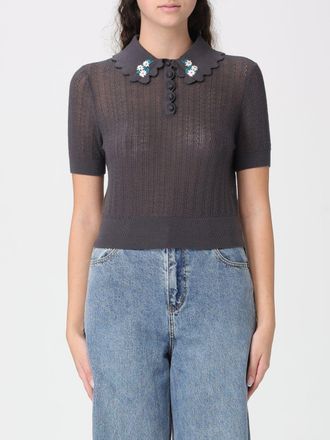 Self Portrait Polo SELF-PORTRAIT Damen Farbe Grau