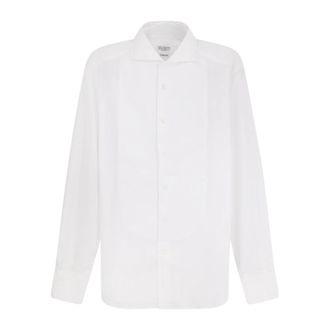 Brunello Cucinelli Baumwollhemd - - Shirts - Herren - Wei&szlig; - M