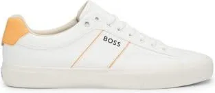 BOSS Hommes Aiden Tenn Baskets &agrave; Lacets avec Semelle Cupsole et Logo Contrastant