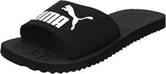 Puma Mixte Purecat Slide Sandal, Black-White, 43 EU