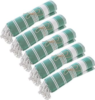 Butlers Surfside Badetuch 90x170 in Pink gestreift - Hamamtuch mit Fransen - Baumwolldecke, Handtuch, Strandtuch, Saunatuch