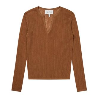 Munthe Damen, Strickwaren, Braun, LGr&ouml;&szlig;e