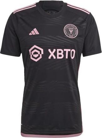 adidas Maillot de football pour homme 23/24 Inter Miami Ext&eacute;rieur - D&eacute;tails roses scintillants et &eacute;vacuation de lhumidit&eacute; AEROREADY, Noir, S