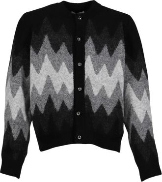Ernest W. Baker Homme, Pulls, Multicolore, Taille: XL Degrade Jacquard Cardigan