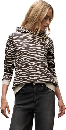 Street One Damen 3017254 Gemusterter Hoodie, deep Roast Brown, 40