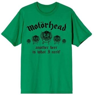 Mot&ouml;rhead 50th Another Beer Homme T-Shirt Manches Courtes Vert XL 100% Coton Regular/Coupe Standard