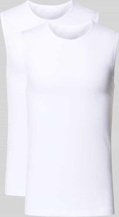 Schiesser Slim Fit Top aus Baumwoll-Mix im 2er-Pack