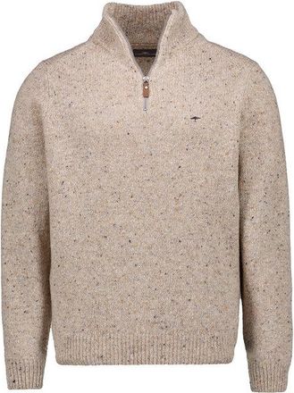 Fynch-Hatton Fynch-Hatton Herren Troyer beige Wolle unifarben
