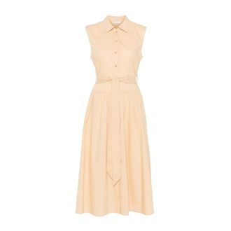 Patrizia Pepe Femme, Robes, Beige, Taille: 40 FR Shirt Robes