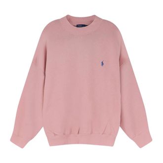 Polo Ralph Lauren Femme, Sweatshirts et sweats &agrave; capuche, Rose, Taille: 38 FR Crew Neck SweaT-shirt