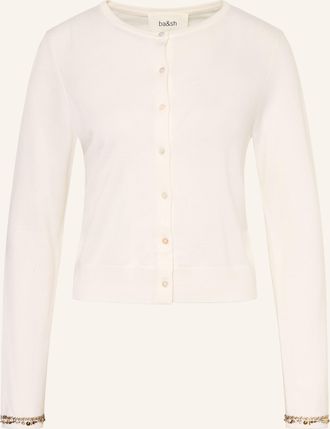 BA&SH Ba&Sh Strickjacke Bijot Mit Schmucksteinen Und Pailletten weiss