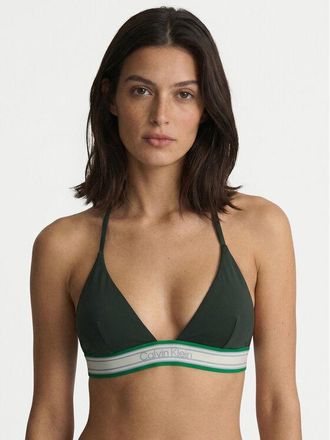 Calvin Klein Swimwear Bikini-Oberteil LV00Q61214 Dunkelgr&uuml;n
