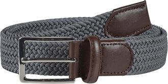 Howard London Geflochtener G&uuml;rtel Marvin - - Accessories - Herren - Grau - 90 CM