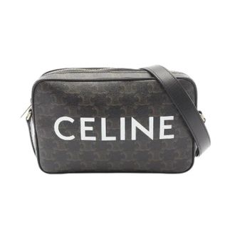 Celine Pre-owned Triomphe PVC Coated Canvas Leather Shoulder Bag - Femme - Pre-owned - Brun - Taille: ONE Size