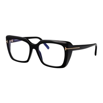 Tom Ford Femme, Accessoires, Noir, Taille: 54 MM Blue Block Square Optical Frame