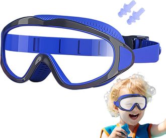 Generic Schwimmbrille - Taucherbrille mit Ohrst&ouml;pseln, UV-Schutz, auslaufsicher, f&uuml;r Schwimmer 2-16 Jahre