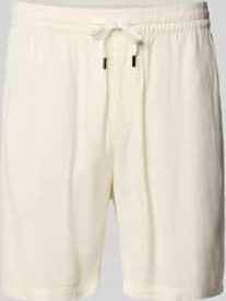 Only & Sons Regular Fit Shorts aus Viskose-Leinen-Mix Modell TEL LATHAM