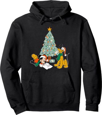 Disney Mickey Mouse and Pluto Christmas Letter to Santa Pullover Hoodie