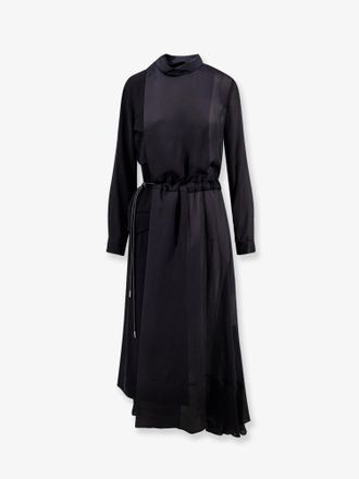 sacai Dress with satin inserts - SACAI - gender_Woman
