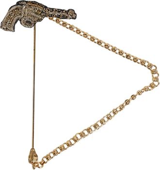 Dolce & Gabbana Homme, Accessoires, Jaune, Taille: ONE Size Pins de revers
