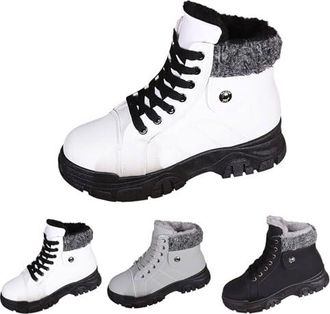 Generic Chaussures dhiver pour femme - Doublées - Imperméables - Légères - Bottes de randonnée orthopédiques - Bottes dhiver chaudes - Bottes de neige - Botte