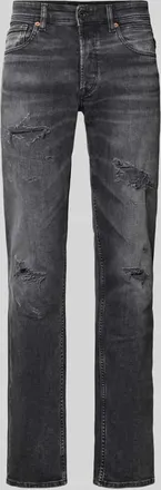 Replay Straight Fit Jeans im Destroyed-Look Modell GROVER