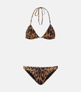 Gucci Bikini &agrave; imprim&eacute; l&eacute;opard
