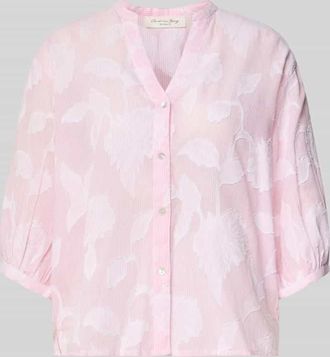 Christian Berg Regular Fit Bluse mit V-Ausschnitt und 3/4-Arm