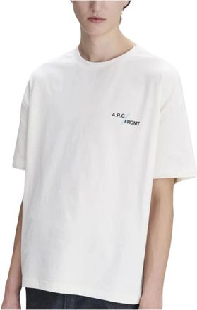 A.P.C. A.p.c., Homme, Tops, Blanc, Taille: M T-Shirt Renoncement