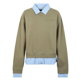 Acne Studios Layered Sweatshirt - - Sweatshirts & Hoodies - Damen - Gr&uuml;n - S