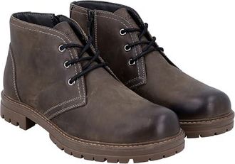 Gusti Peyman Chaussures en cuir avec fermeture &eacute;clair et lacets, marron, 42 EU