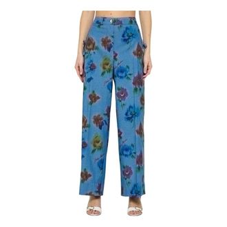 Moschino Verspielte Weite Hose - - Trousers - Damen - Rot - M