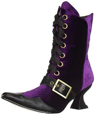 Ellie Shoes Femme 301 tigré Botte mi-Mollet, Violet, 38 EU