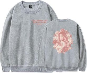 Generic Alexandra Kay Merch Second Wind Pull &agrave; col rond pour lhiver Y2K d&eacute;contract&eacute; unisexe Streewear tendance, gris, 3XL