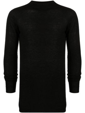 Rick Owens Semi-transparenter Kaschmirpullover - Schwarz