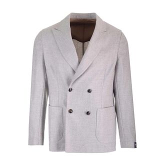 Barba Easy Double Breasted Jacket - - Jackets - Herren - Grau - 2XL