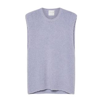 Forte_Forte Femme, Tops, Violet, Taille: 36 FR Veste Oversize en Laine B&eacute;b&eacute; Alpaga Suri